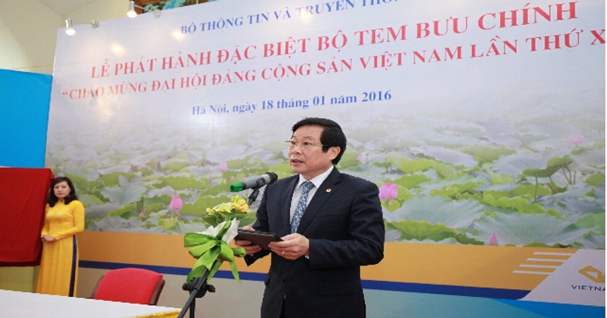 Bộ Thông tin và Truyền thông tổ chức lễ phát hành bộ tem chào mừng Đại ...