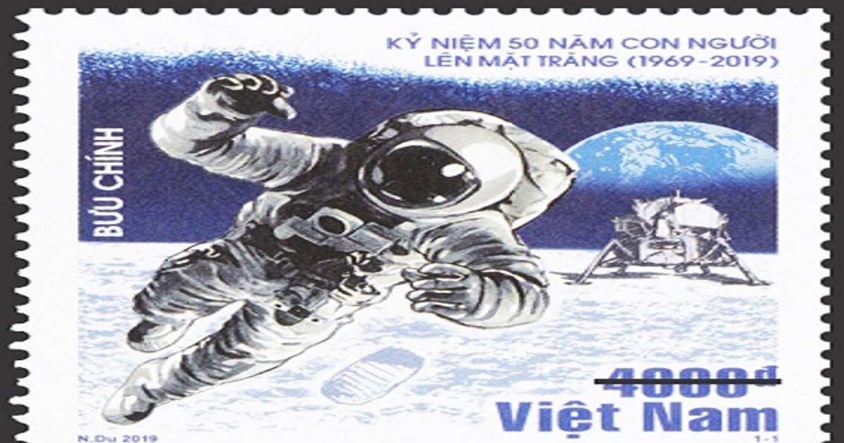 Việt Nam phát hành bộ tem nửa thế kỷ con người đặt chân lên Mặt Trăng