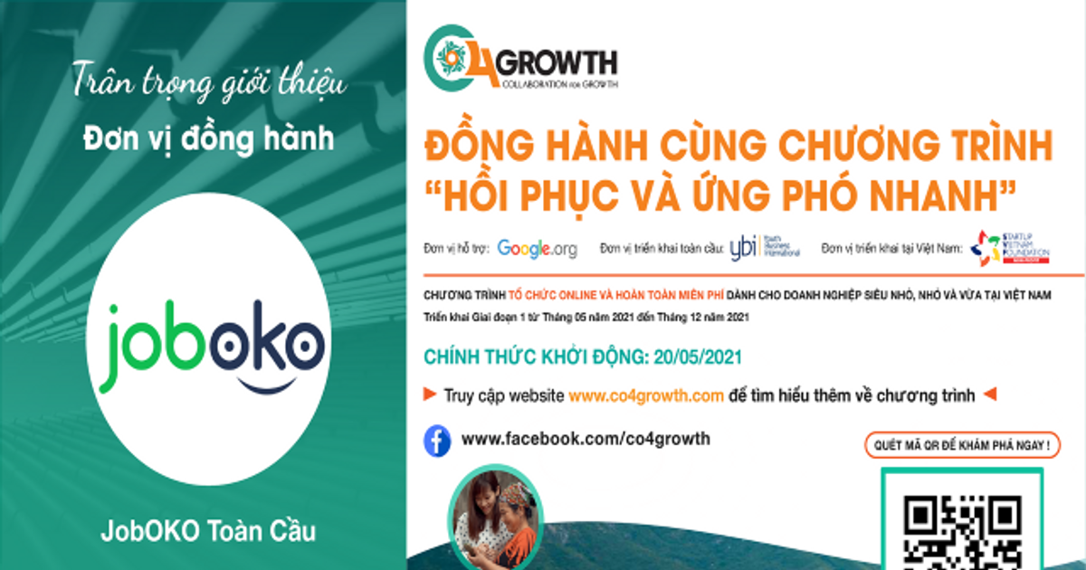JobOKO cùng Co4Growth: Giúp doanh nghiệp hồi phục, ứng phó nhanh trước ...