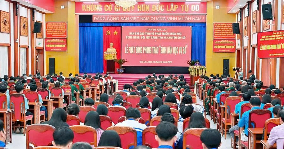 Gia Lai phát động phong trào “Bình dân học vụ số” đưa công nghệ số đến ...