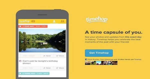 Ứng dụng Timehop gặp sự cố vi phạm dữ liệu