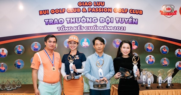 Hoa hậu Jennifer Phạm ẵm cup trong Giải golf Giao lưu giữa CLB golf họ ...